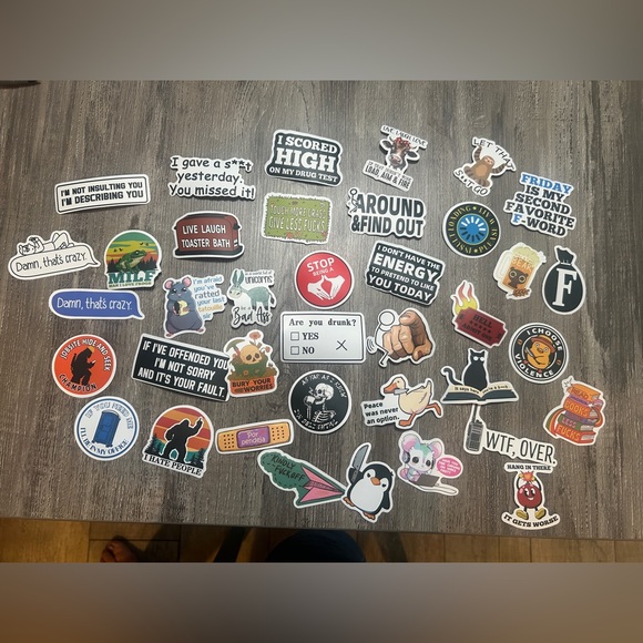 Design | Assorted Funny Sticker Pack | Poshmark